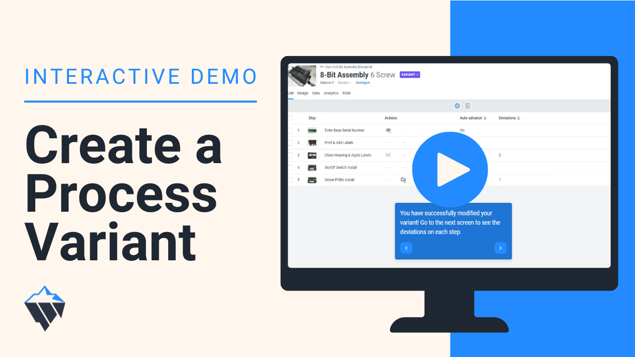 Quickly mass update work instructions for manual assembly processes